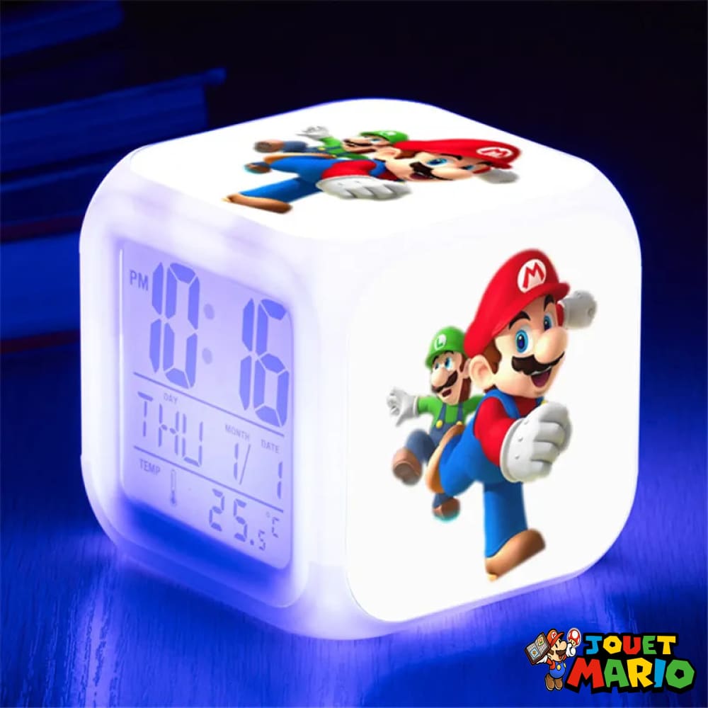 Réveil Mario Cube Enfants | Jouet Mario